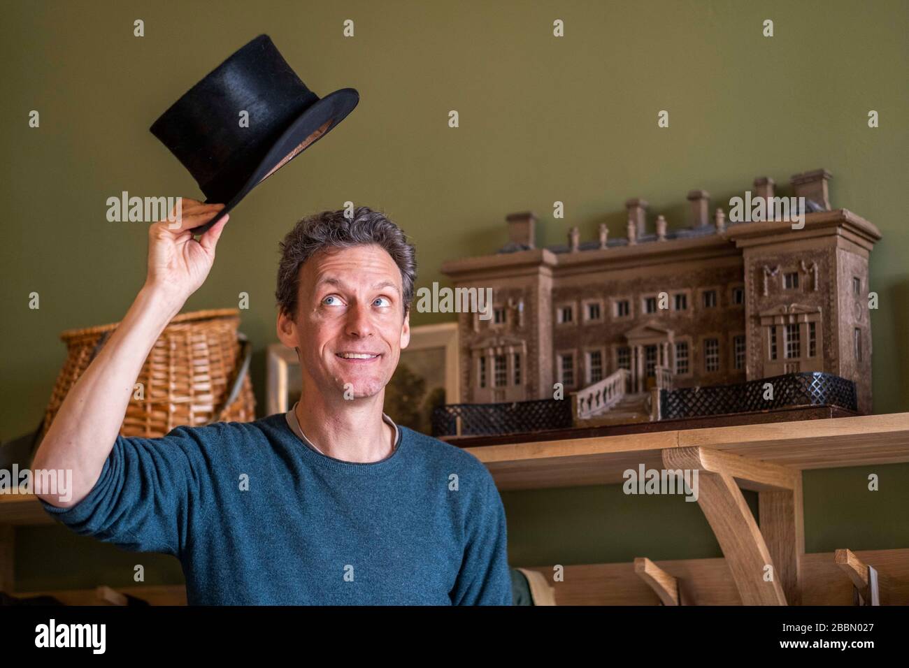 Marchmont House Scottish Borders with Hugo Burge (owner Stock Photo - Alamy