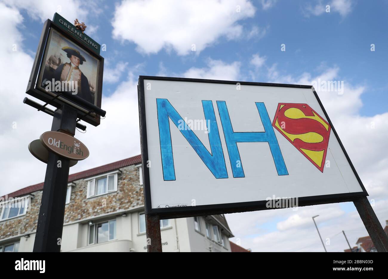 Nhs outside commodore pub hi-res stock photography and images - Alamy