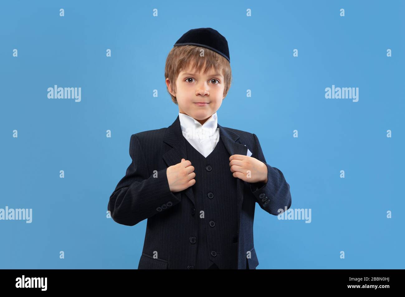 Portrait cute orthodox jewish boy hi-res stock photography and images ...
