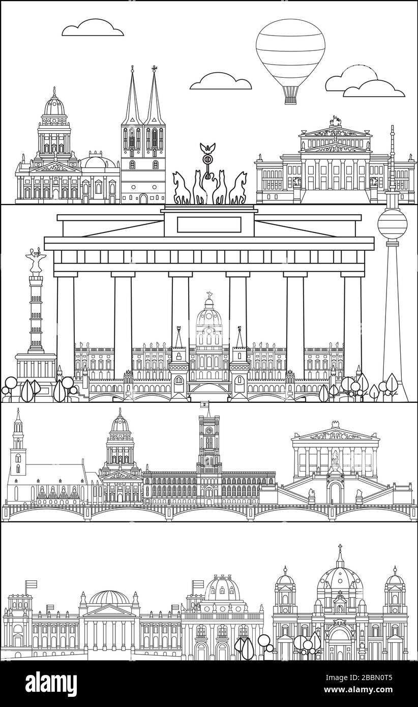 Berlin travel art Stock Vector Images - Alamy