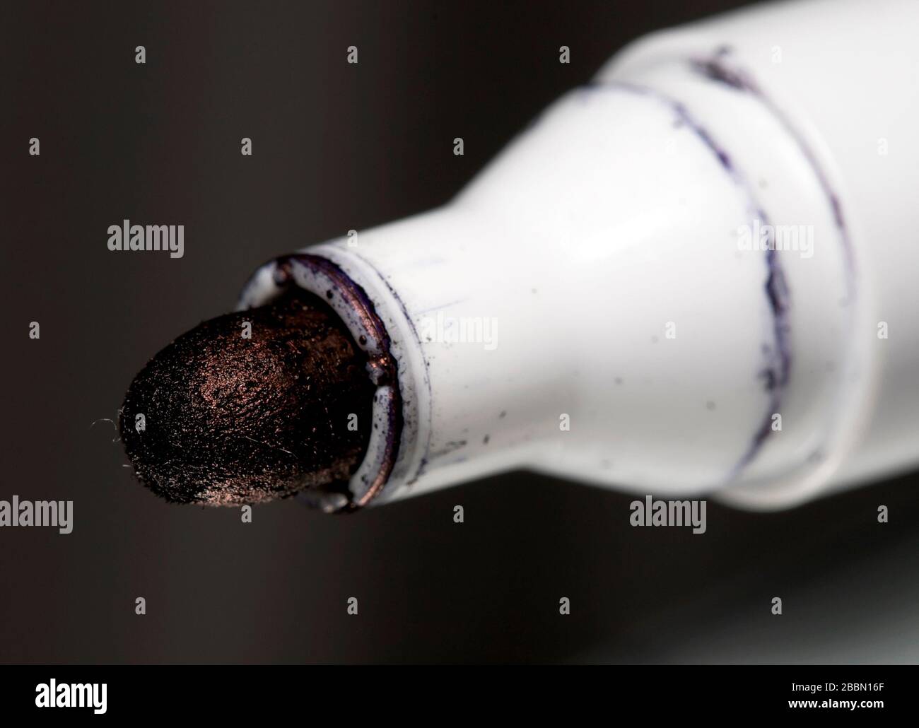 Marker tip closeup view, on white background Stock Photo - Alamy