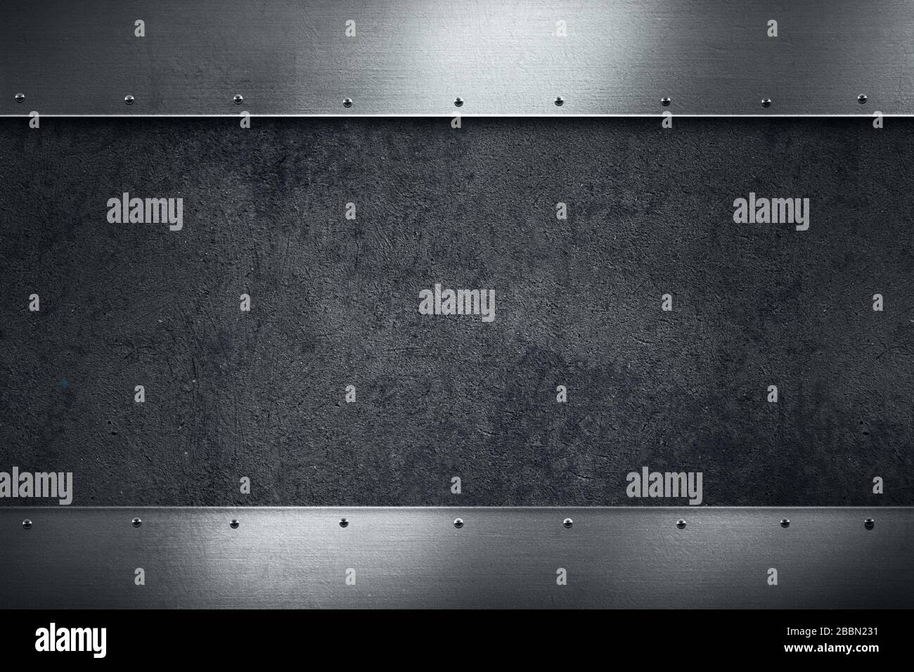 Concrete texture with metal plates Stock Photo - Alamy