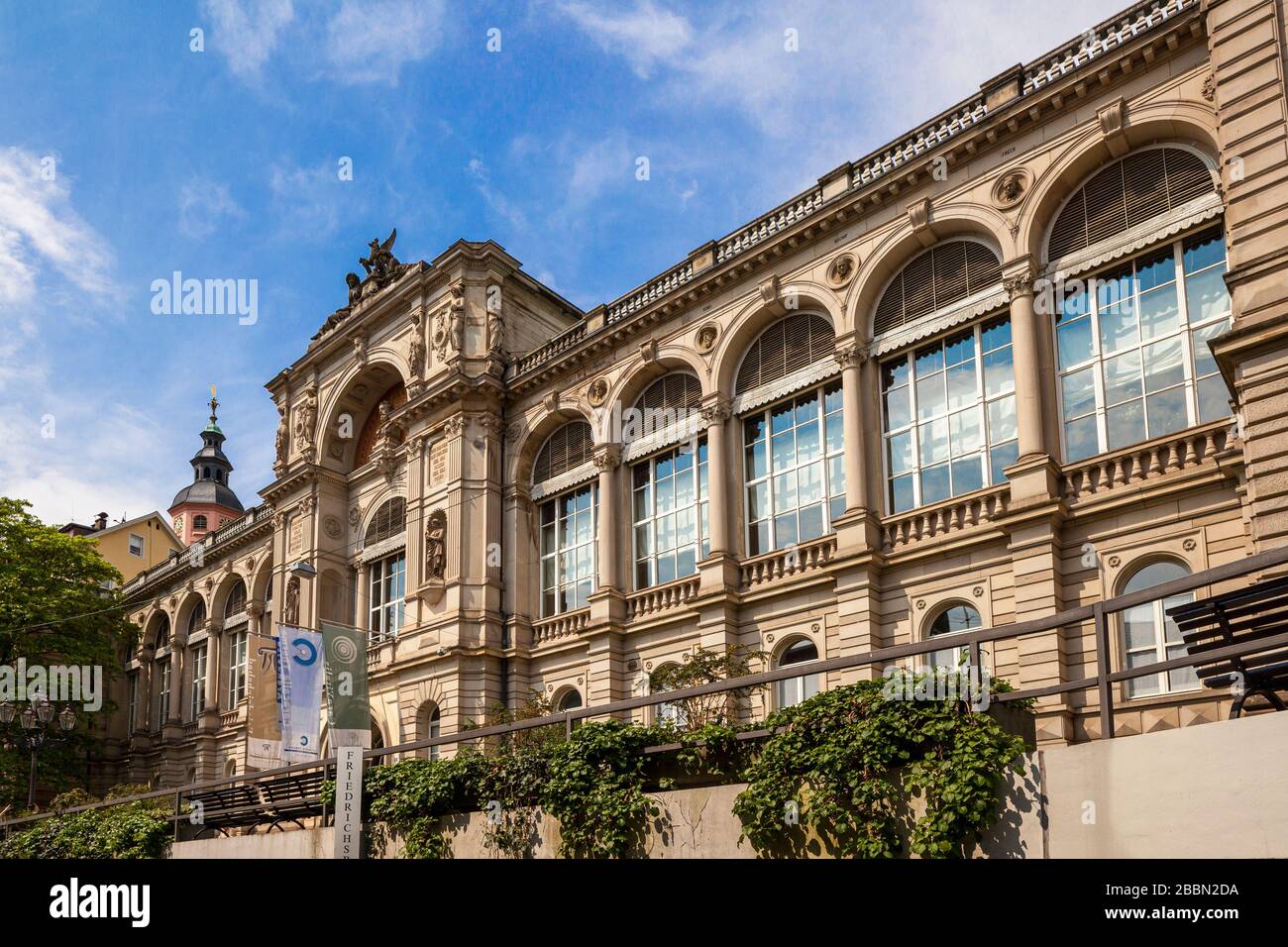 The decorative architecture of the exterior of the Friedrichsbad spa in ...