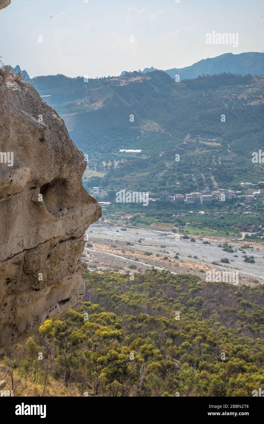Hike in the mountains, a national park in the aspromonte Calabria ...