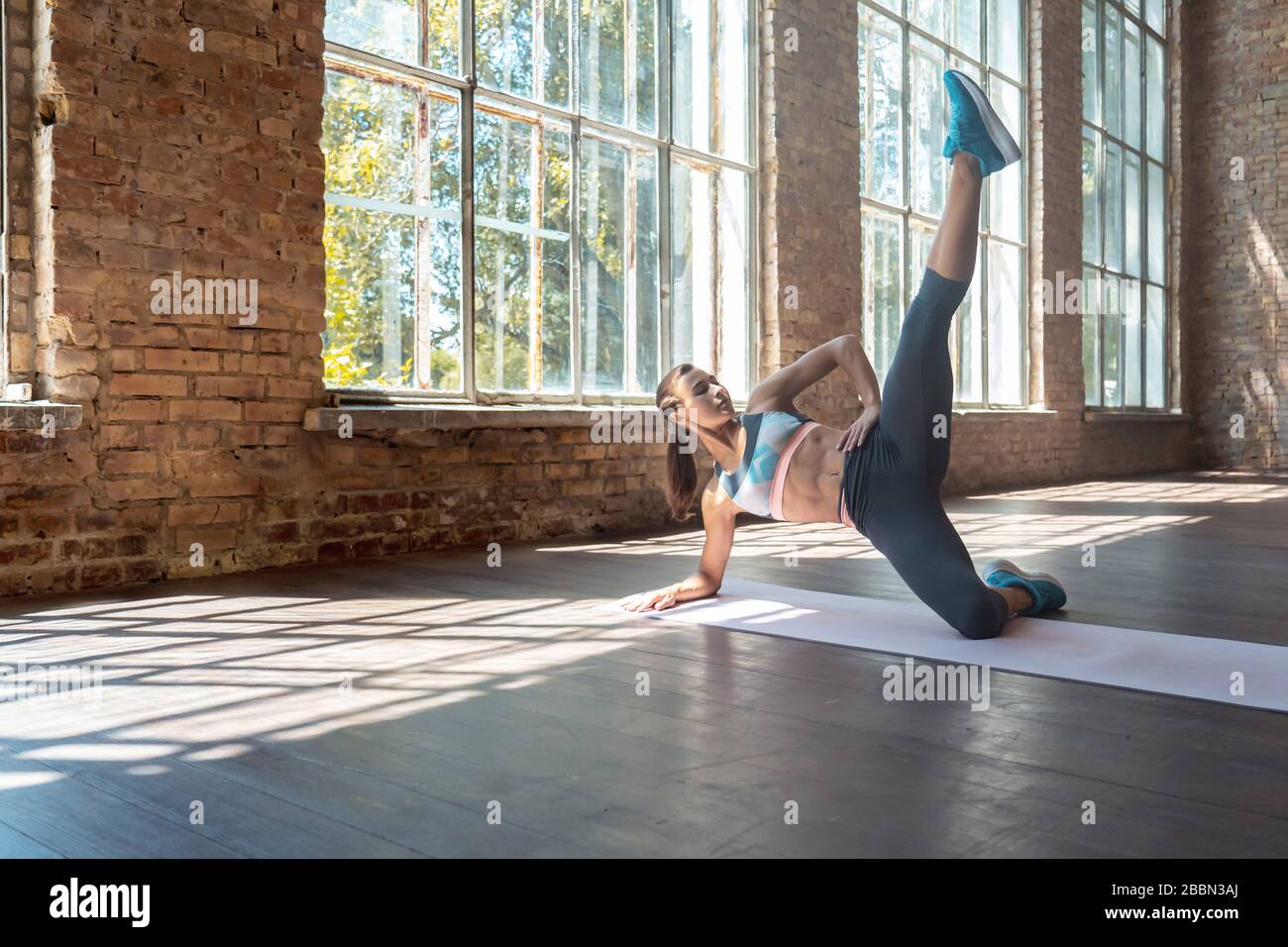 Leg lift exercise hi-res stock photography and images - Alamy
