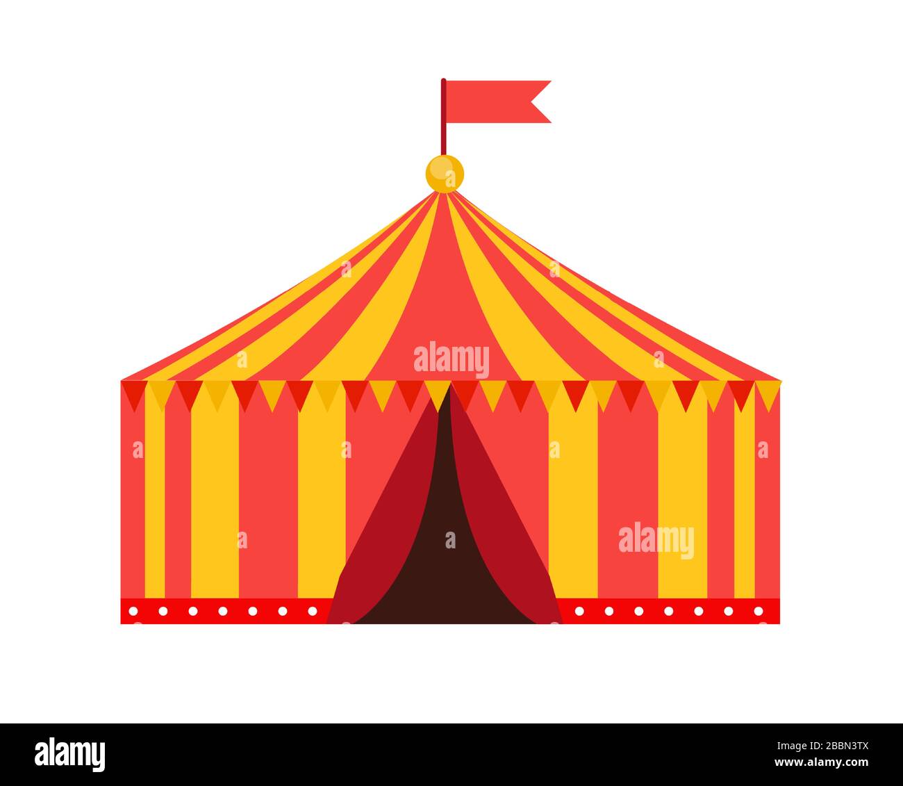 Tent circus icon on hi-res stock photography and images - Alamy