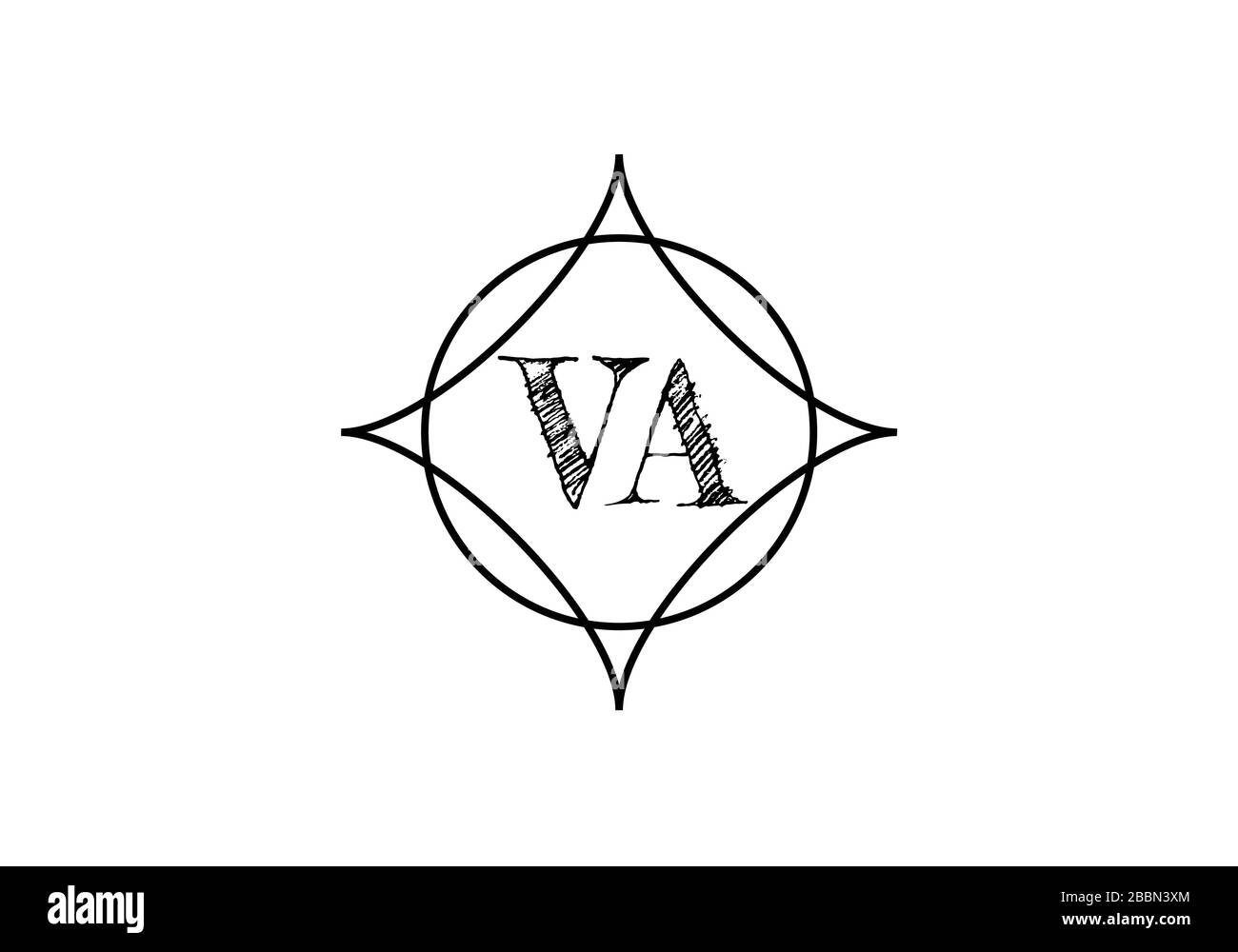 V A Initial Letter Logo design vector template, Graphic Alphabet Symbol ...