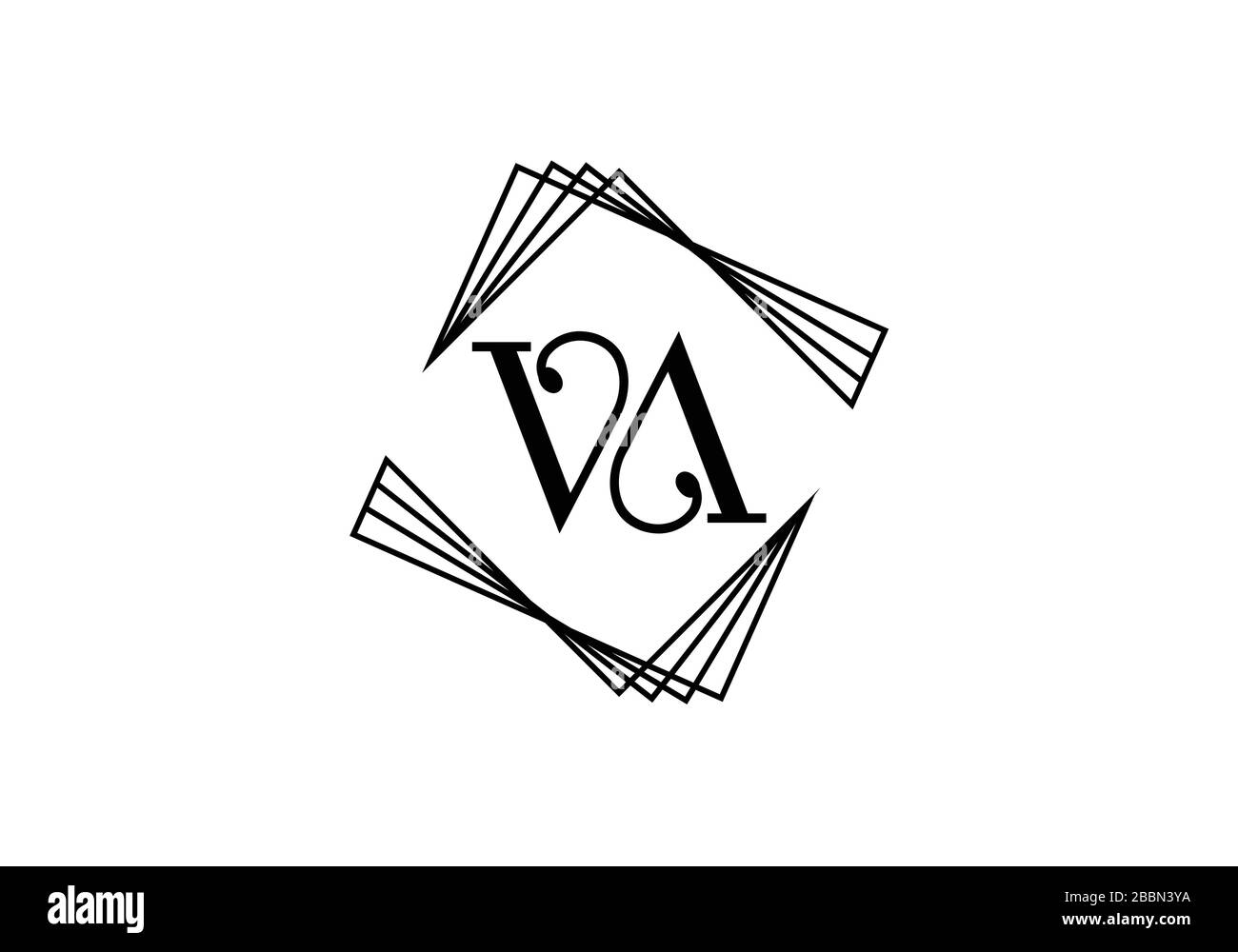 V A Initial Letter Logo design vector template, Graphic Alphabet Symbol ...