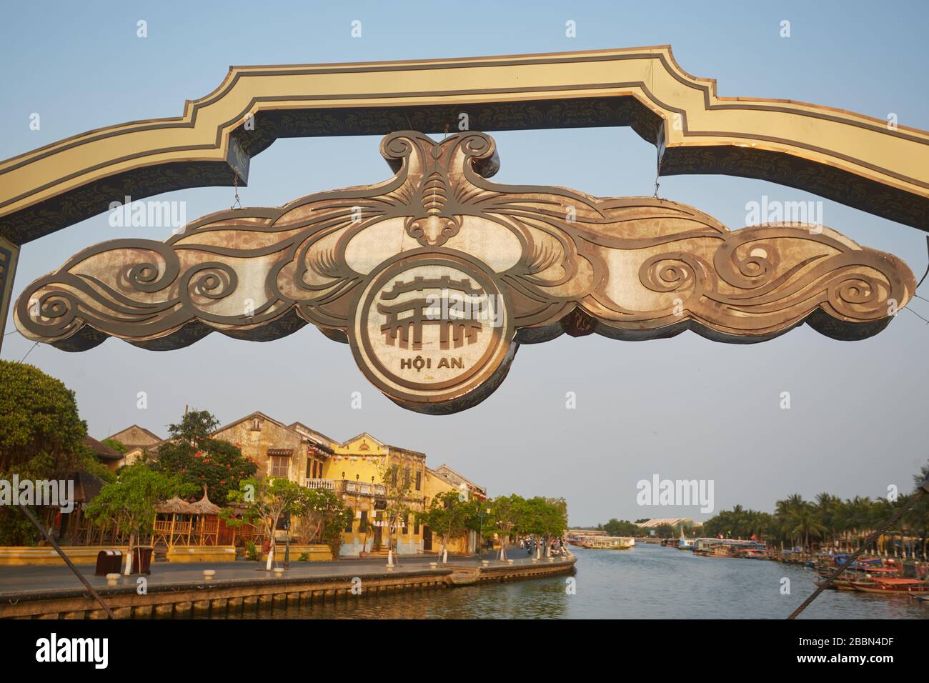 Hoi An lantern bridge Stock Photo - Alamy