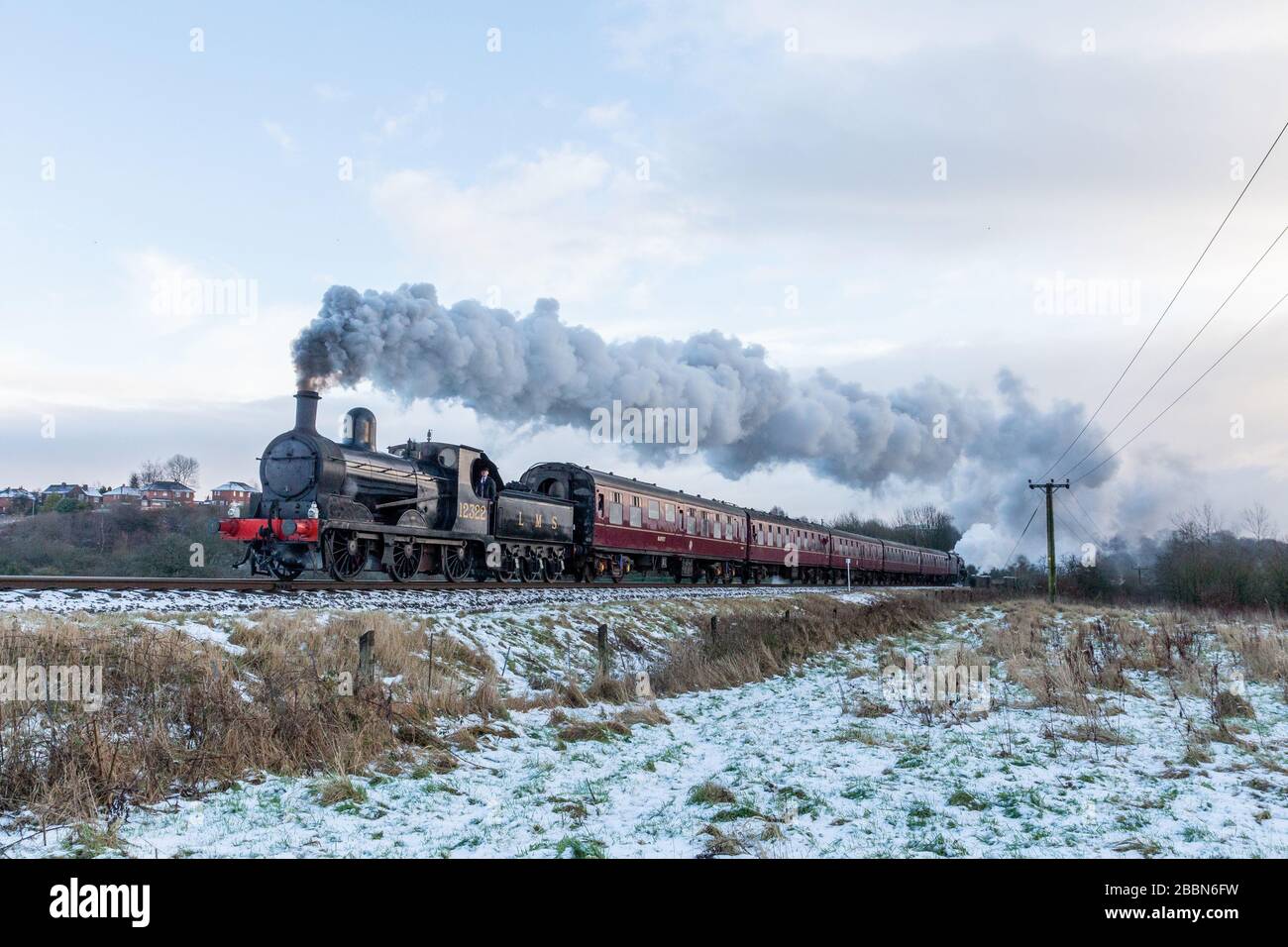 12322 steam train on the East Lancs Railway Stock Photo - Alamy