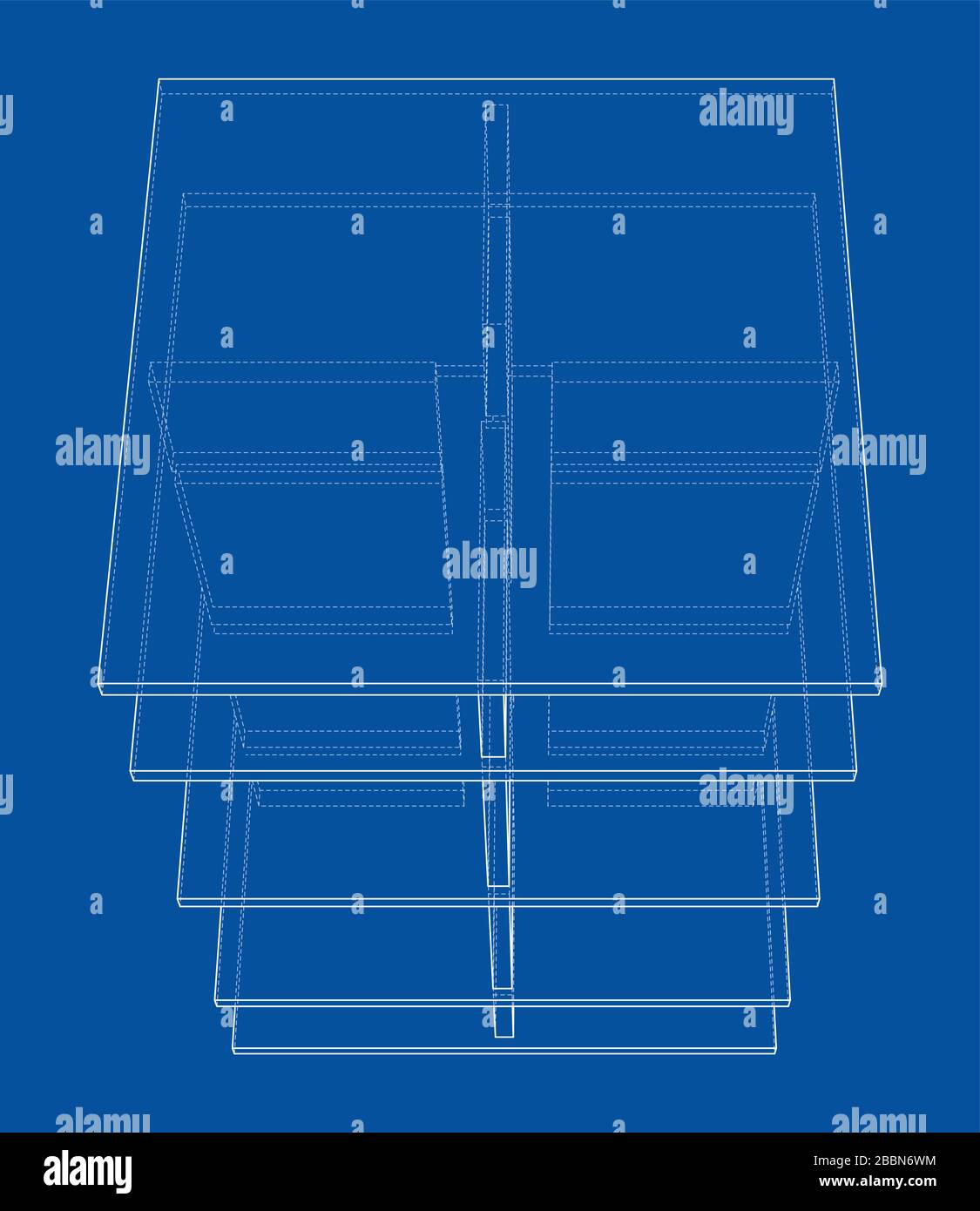 3d Rectangle Shape Outline