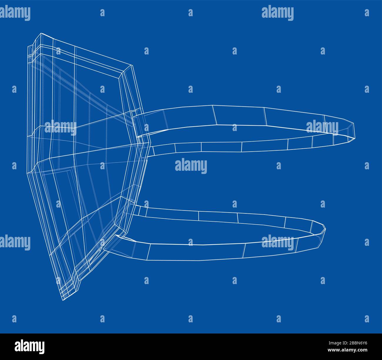 Medical surgical mask. Blueprint style. Vector Stock Vector Image & Art ...