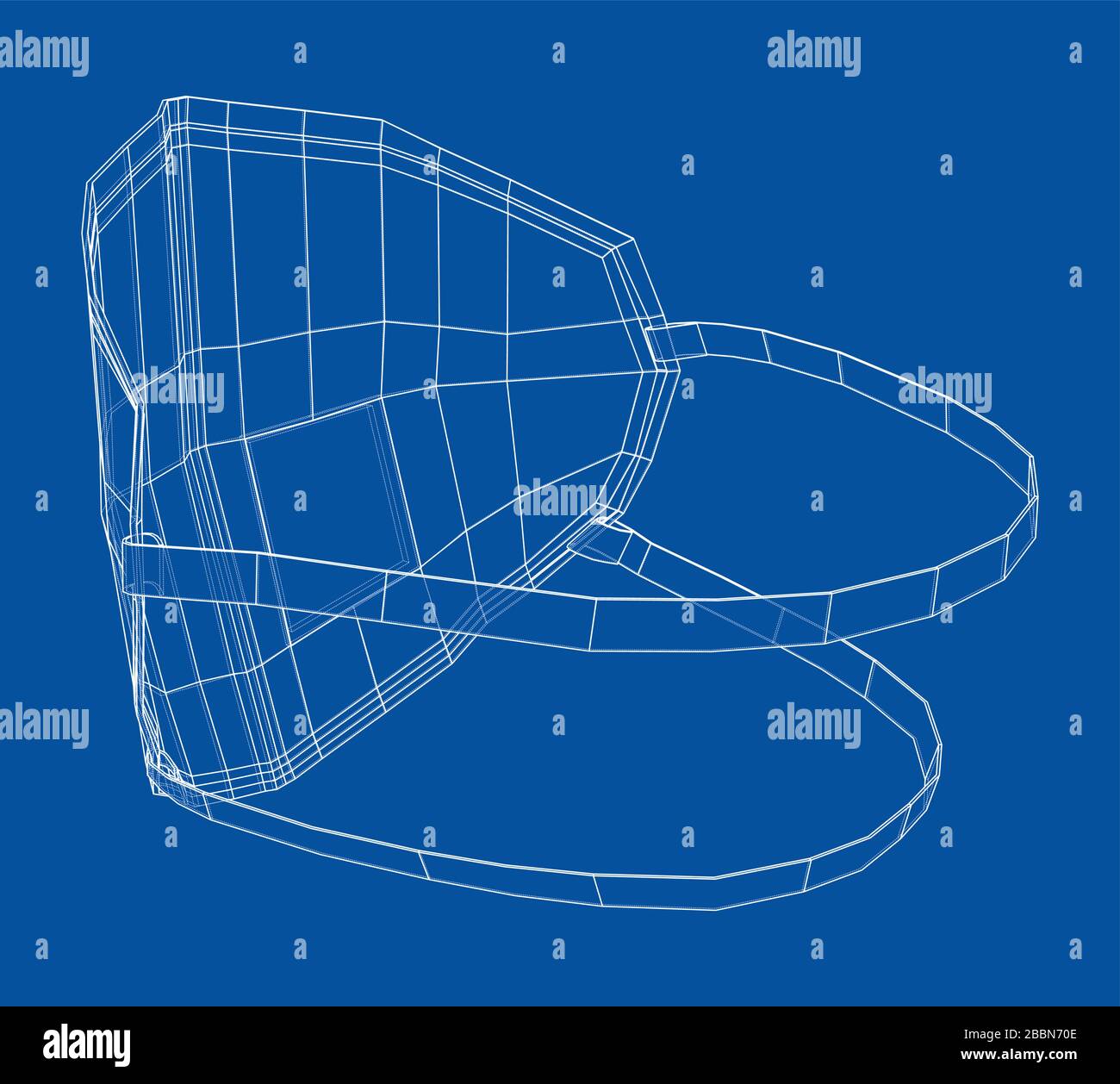Medical surgical mask. Blueprint style. Vector Stock Vector Image & Art ...