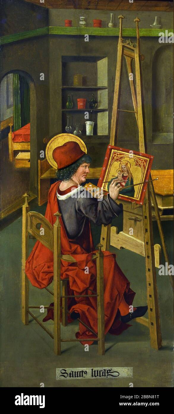 Saint luke painting the virgin 1478 hi-res stock photography and images ...