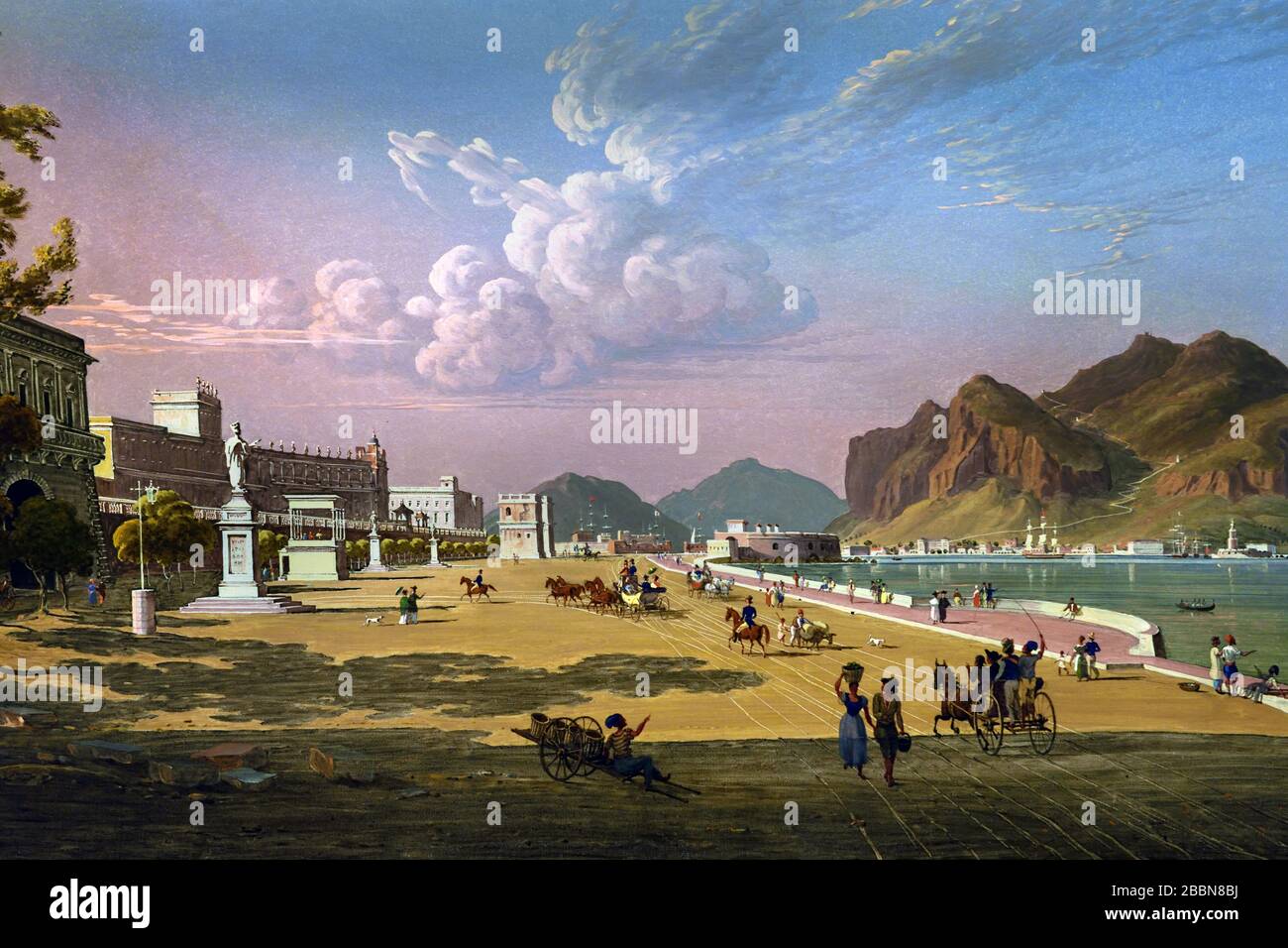 View of Palermo (Italy) 1816 Salmon Robert 1775-1845 American United ...