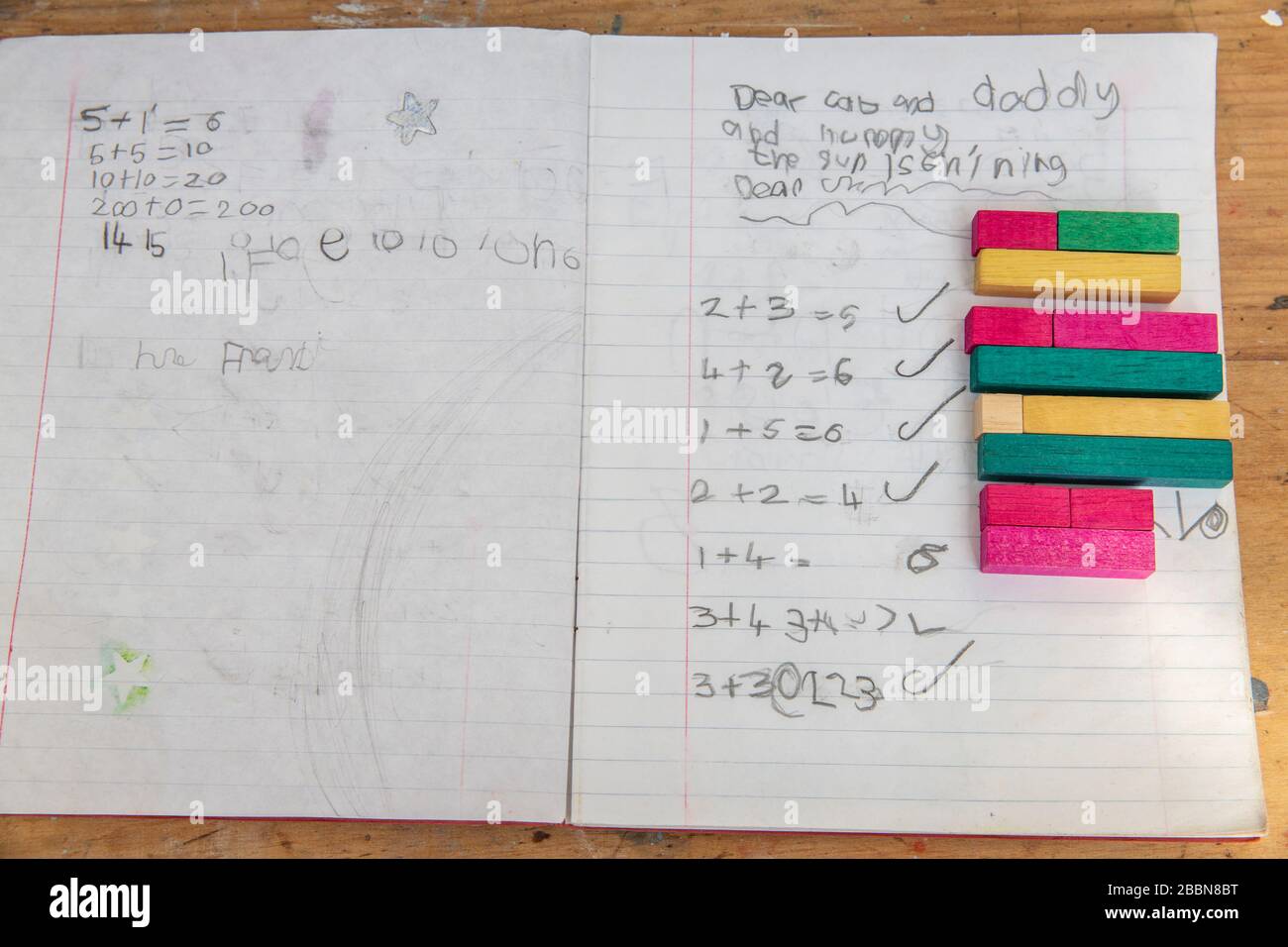 1st April 2020 Cuisenaire wooden counting rods used to calculate ...