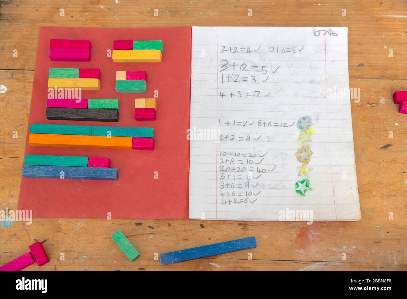 1st April 2020 Cuisenaire wooden counting rods used to calculate ...