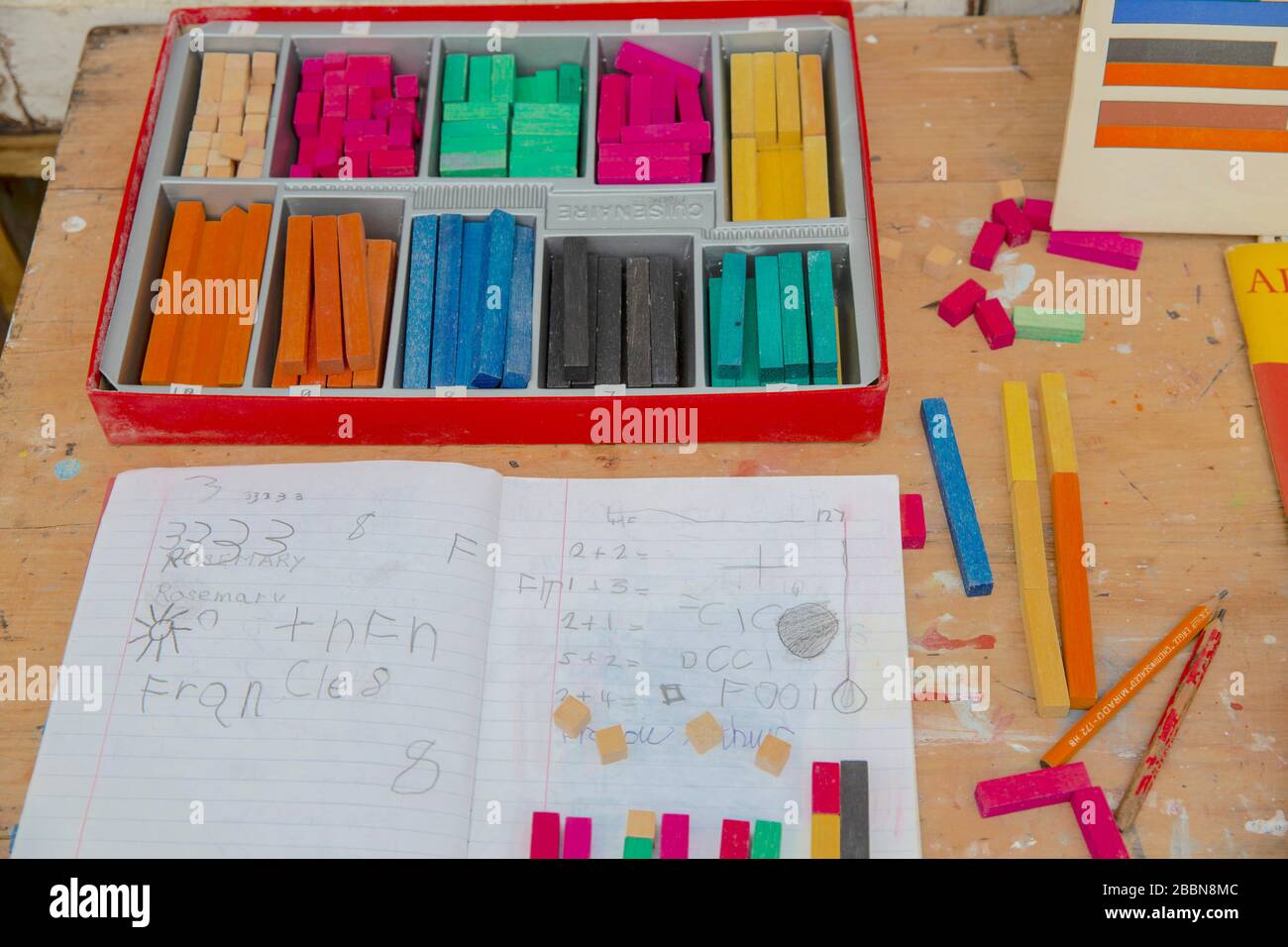 1st April 2020 Cuisenaire wooden counting rods used to calculate ...