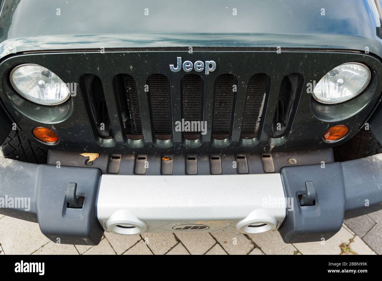 Front of a Jeep truck Stock Photo - Alamy