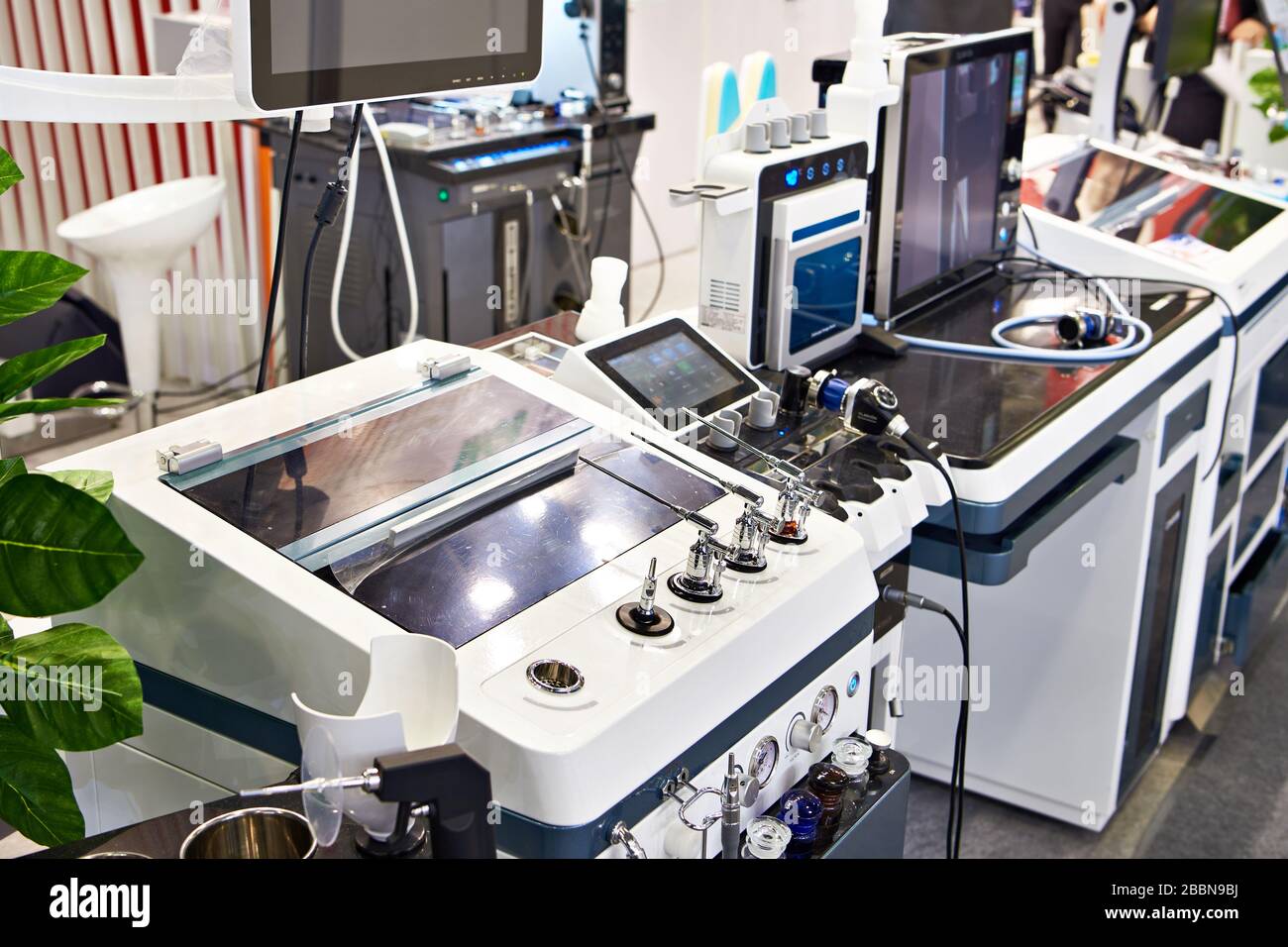 ENT Workstation on medical exhibition Stock Photo - Alamy