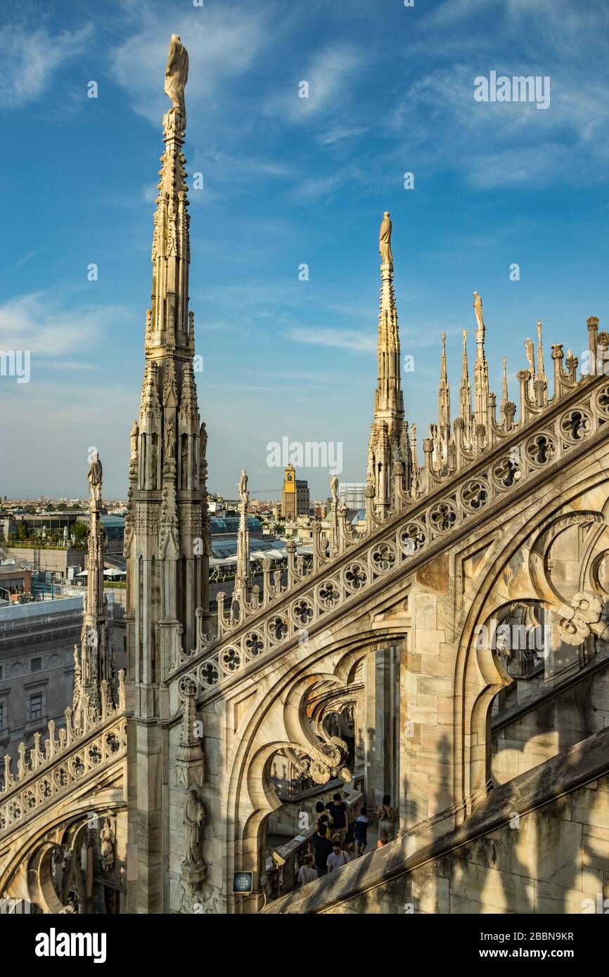 Milan aerial vertical hi-res stock photography and images - Alamy