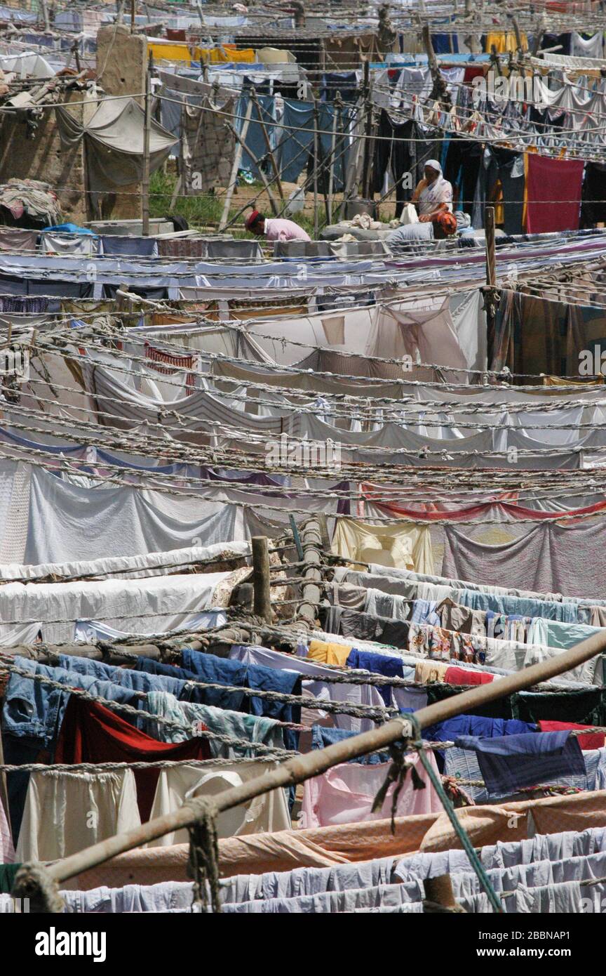 Dhobi ghat, Karachi,Pakistan Stock Photo - Alamy