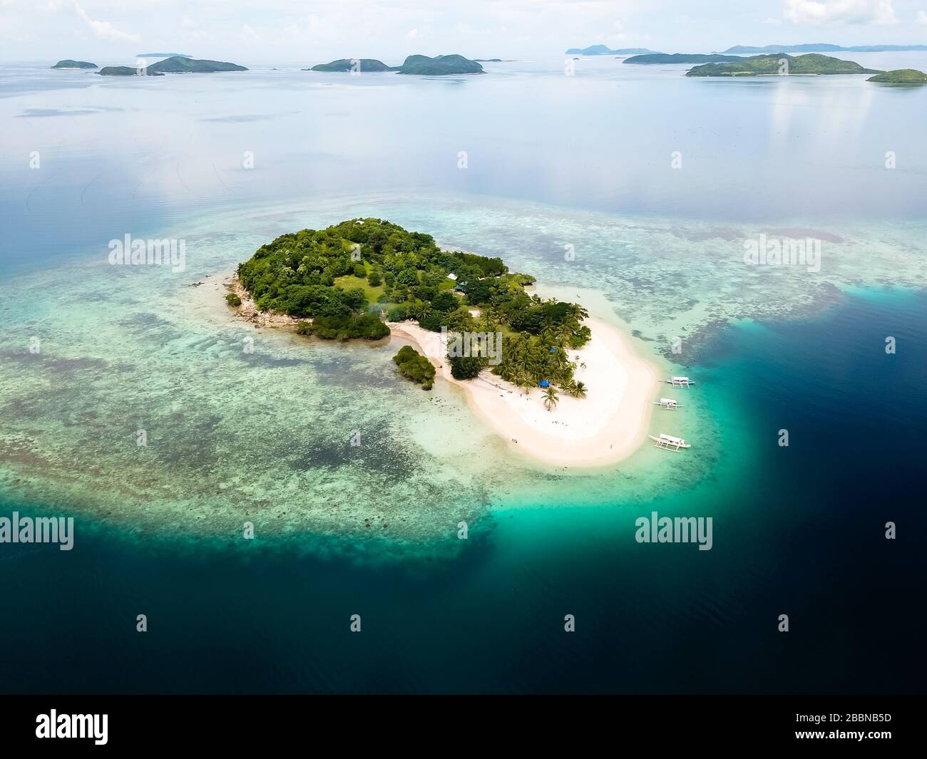 Guyam Island of Siargao Phillipines Aerial view Stock Photo - Alamy