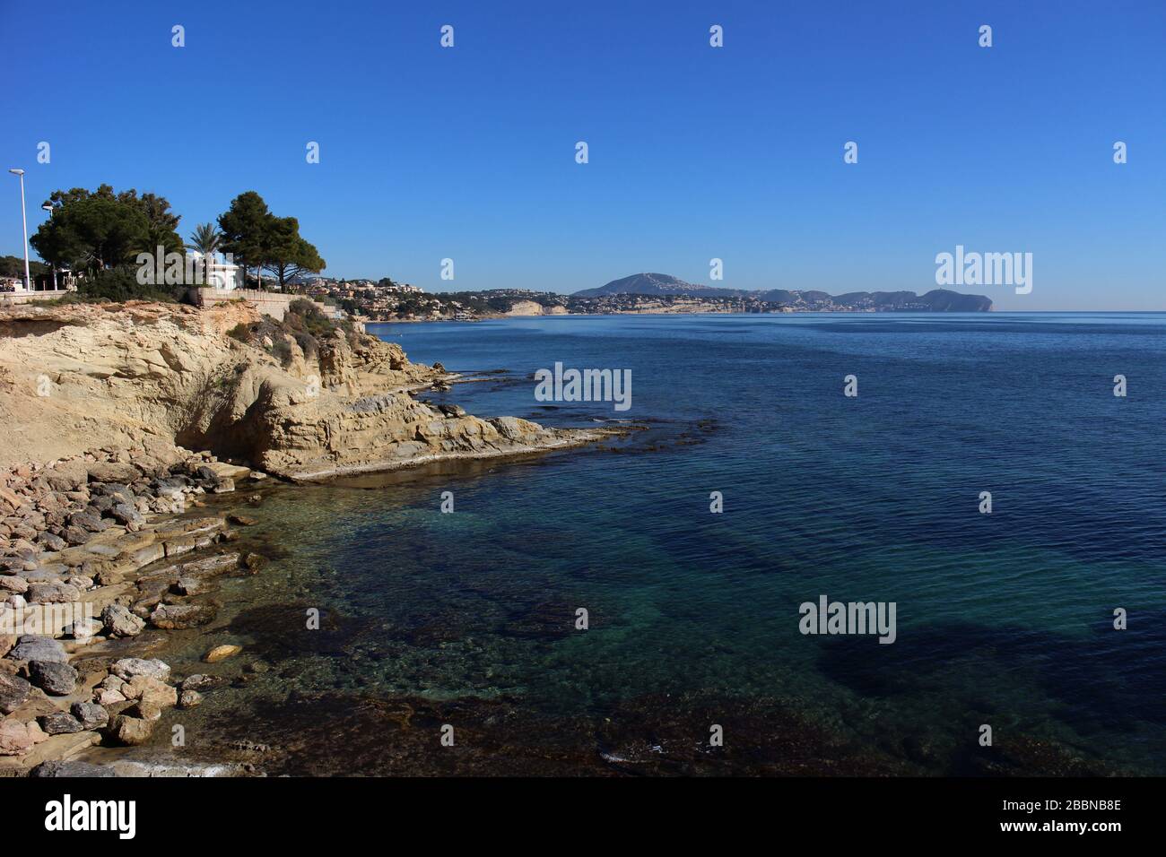 Calp Town in Spain Stock Photo - Alamy