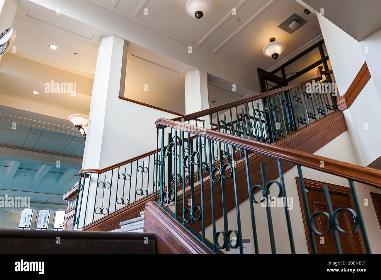 Swimming pool stairs at Fairmont Chateau Frontenac Stock Photo - Alamy