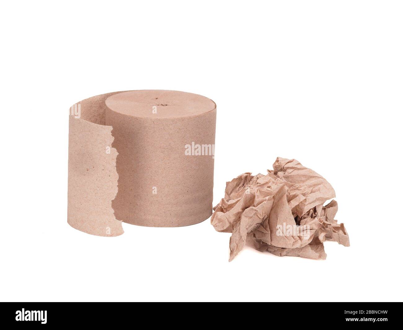 Single roll toilet paper Cut Out Stock Images & Pictures - Alamy