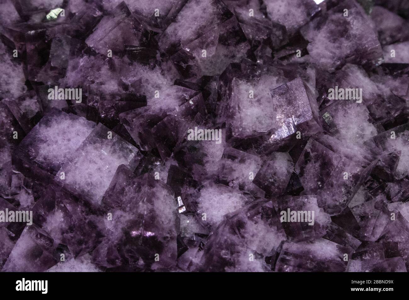 violet fluorite crystals Stock Photo - Alamy