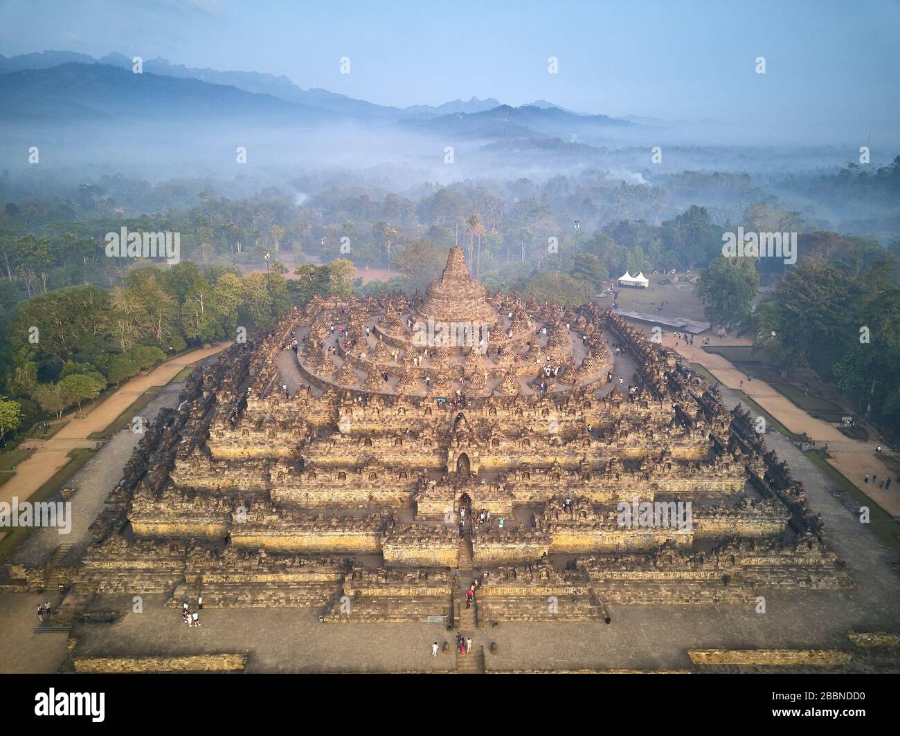 Borobudur world biggest Buddhist Holy site in the world Stock Photo - Alamy