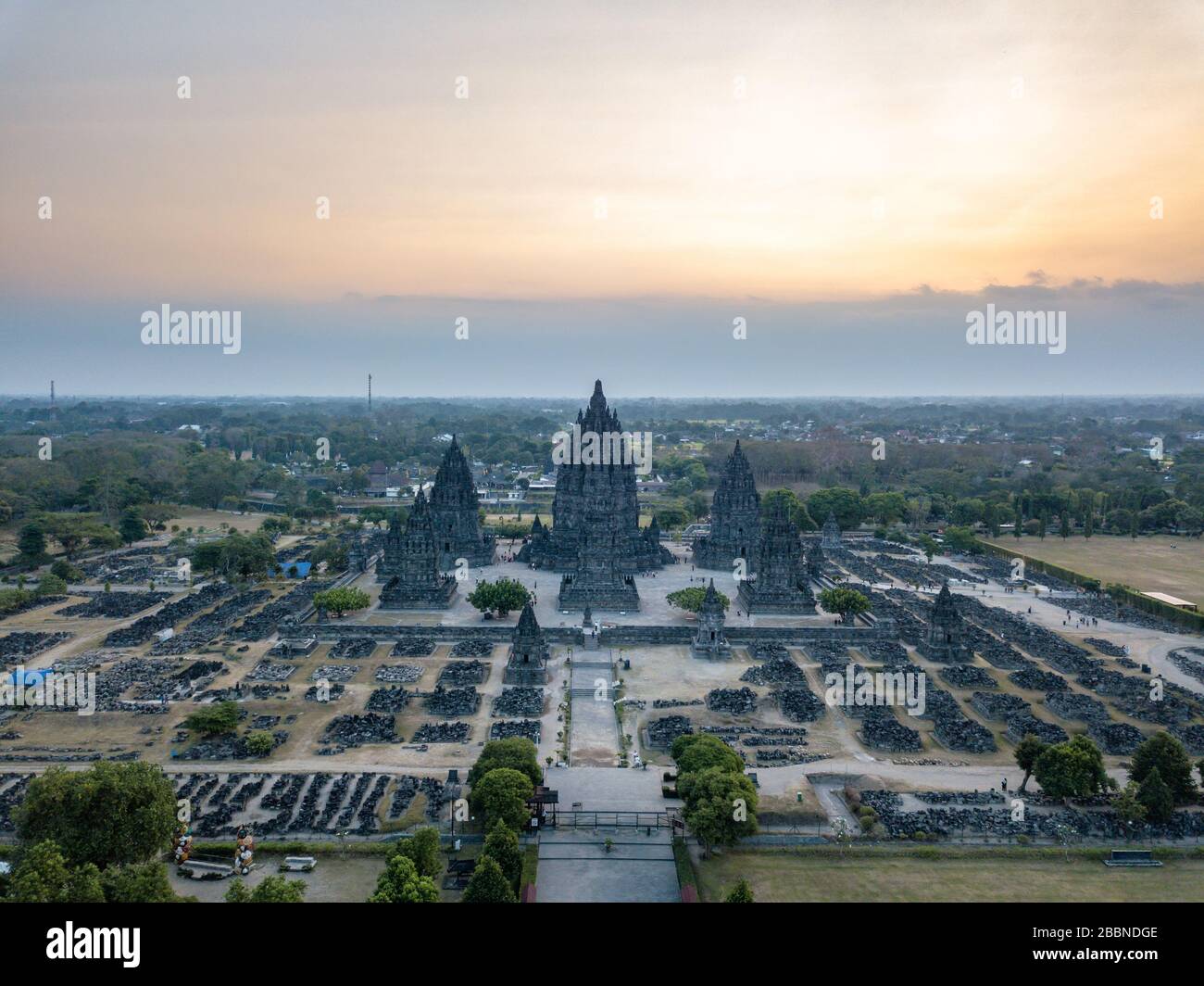 Aerial view ancient hindu temple hi-res stock photography and images ...