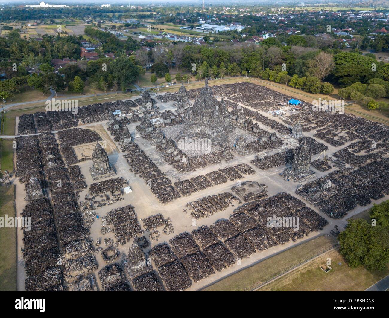 Prambanan drone hi-res stock photography and images - Alamy
