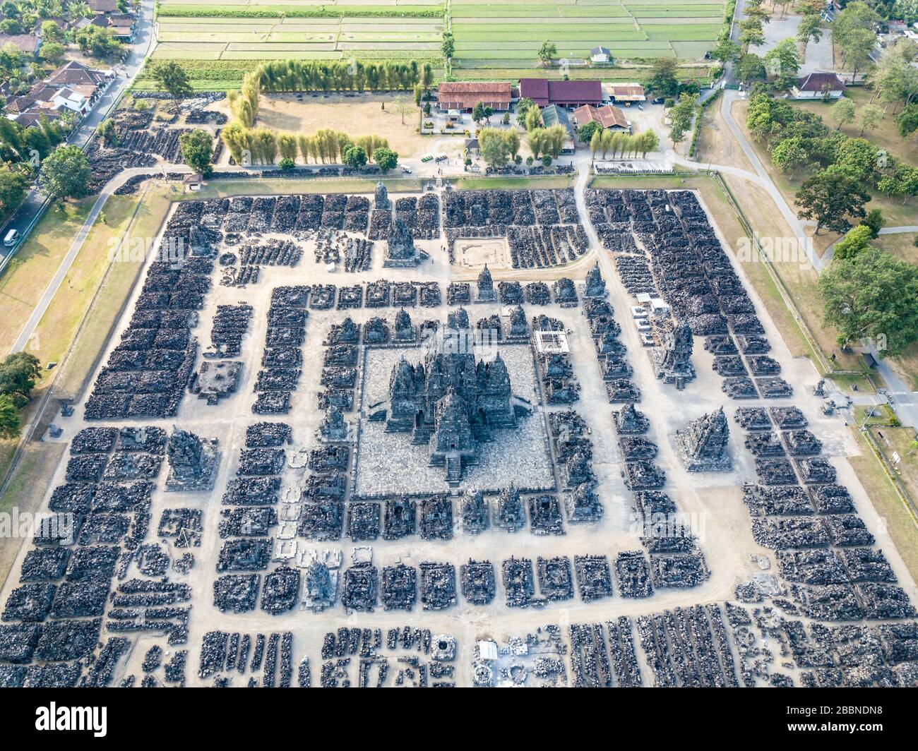 Prambanan drone hi-res stock photography and images - Alamy