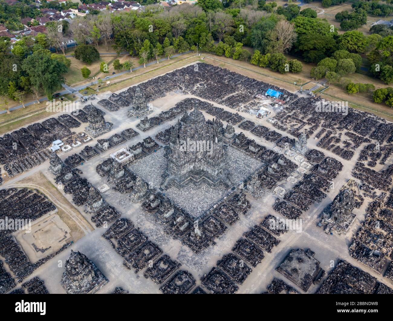 Prambanan drone hi-res stock photography and images - Alamy