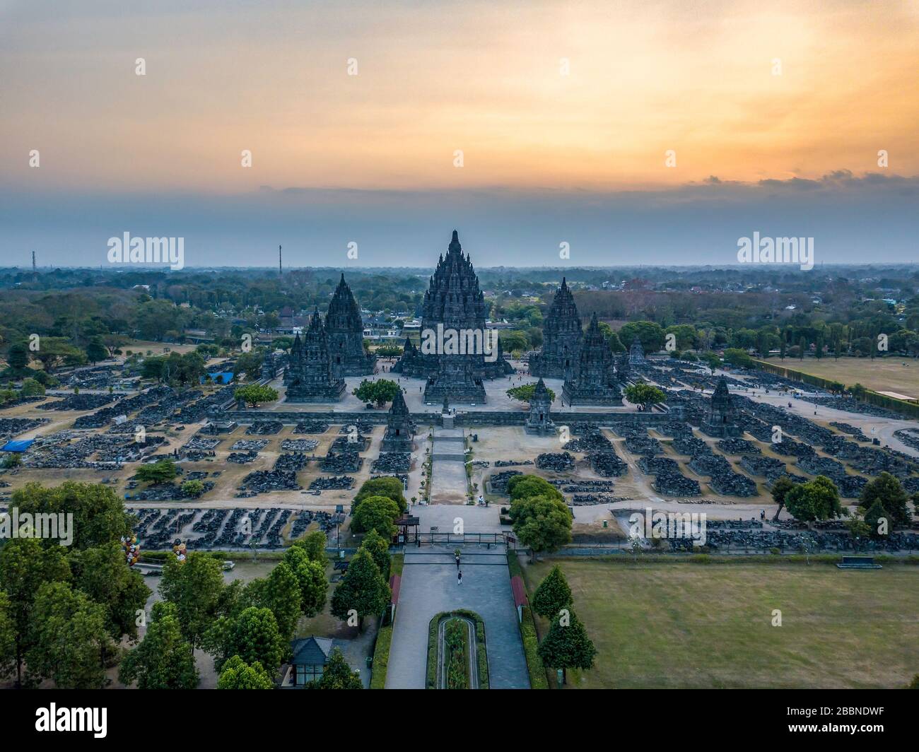Aerial view ancient hindu temple hi-res stock photography and images ...