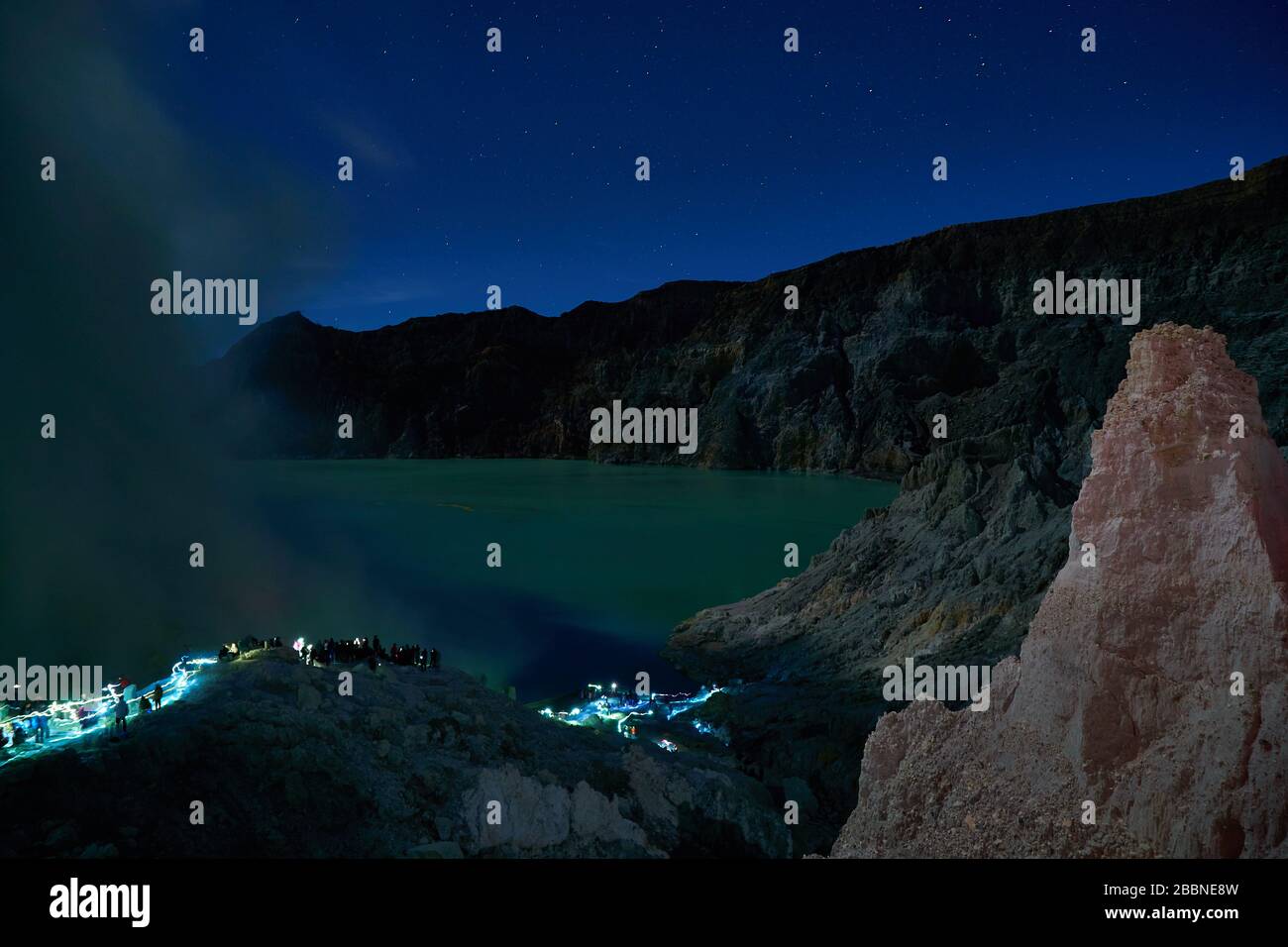 Mount Ijen Volcano in East Java Indonesia Stock Photo - Alamy