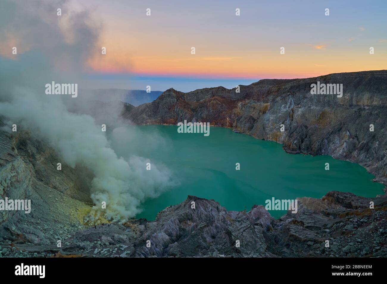 Volcano eruption crater mist in hi-res stock photography and images - Alamy
