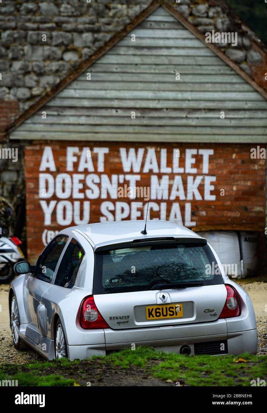 Cars on display at Caffeine & Machine venue Stock Photo - Alamy