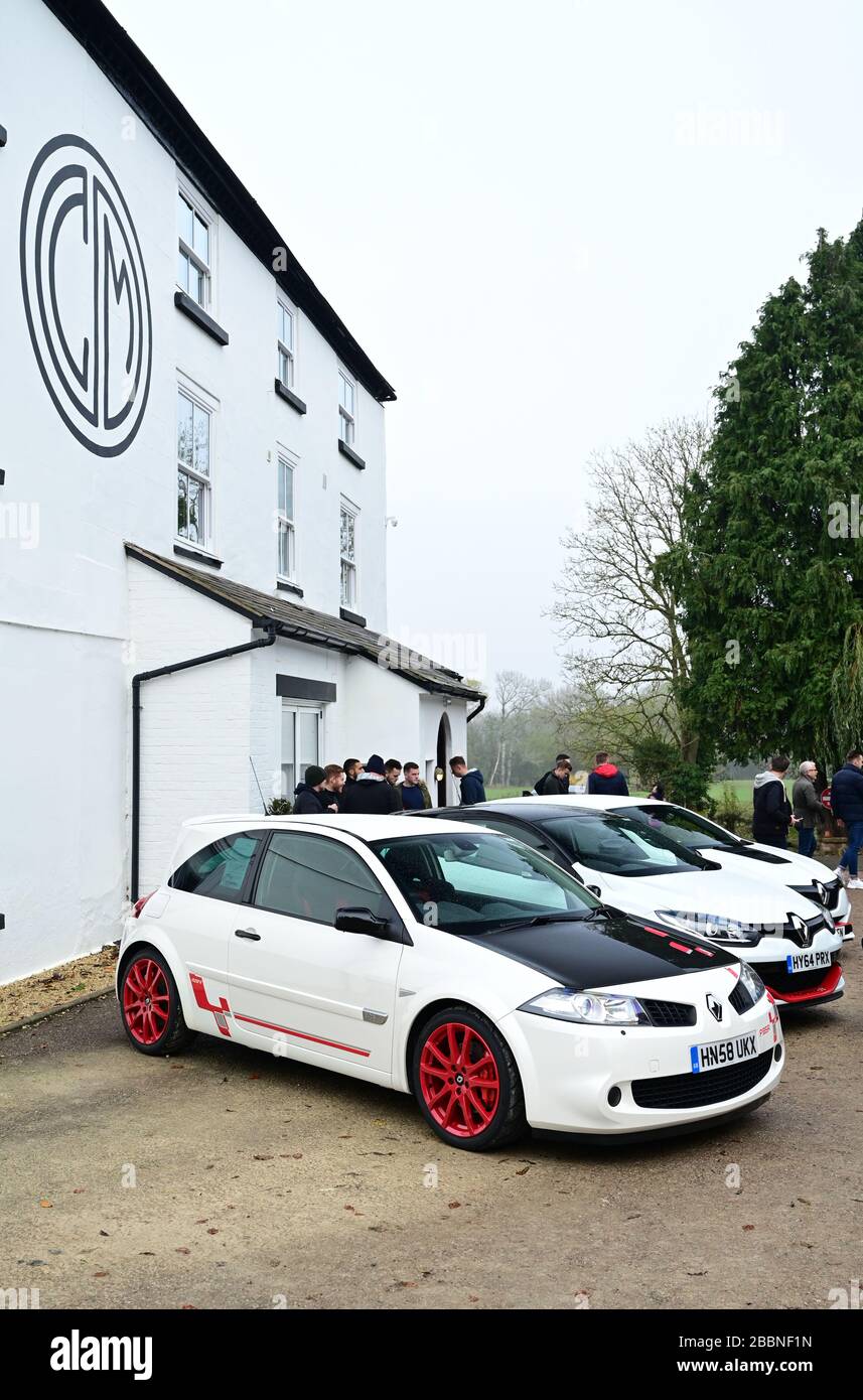 Cars on display at Caffeine & Machine venue Stock Photo - Alamy