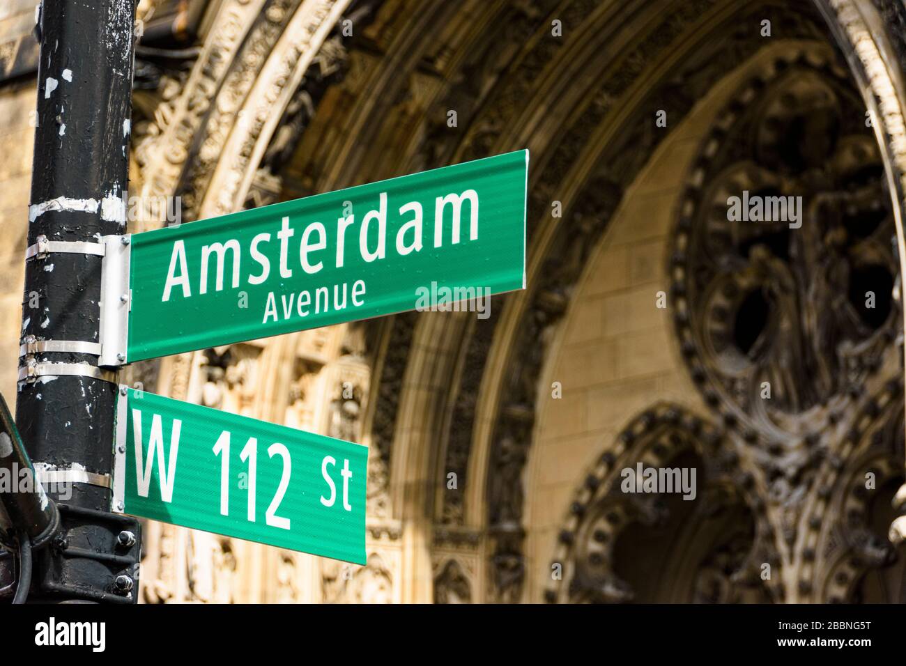 Amsterdam avenue street sign hi-res stock photography and images - Alamy