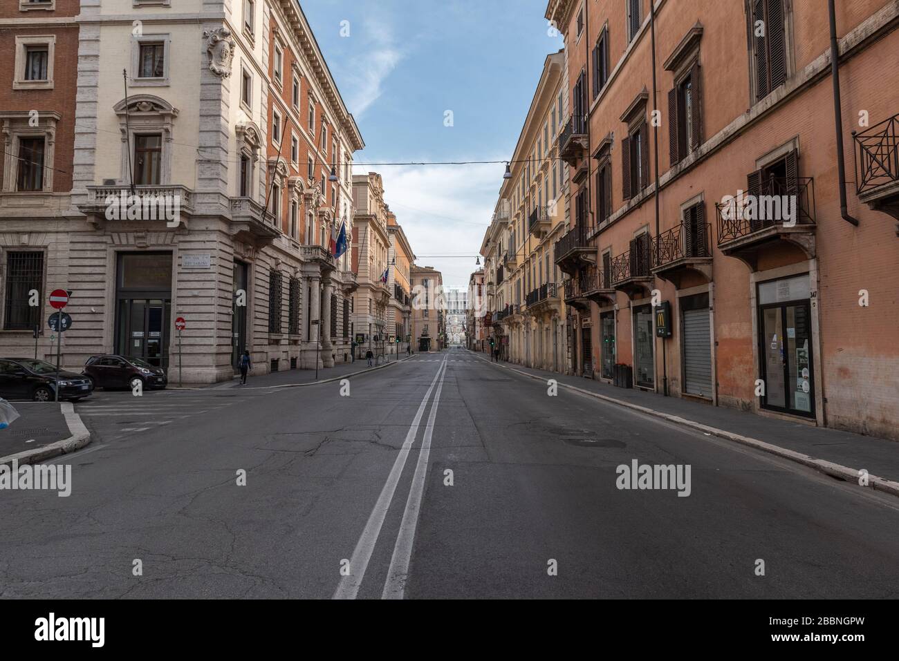 Via del Corso is a main street in the historical centre of Rome, Lazio ...