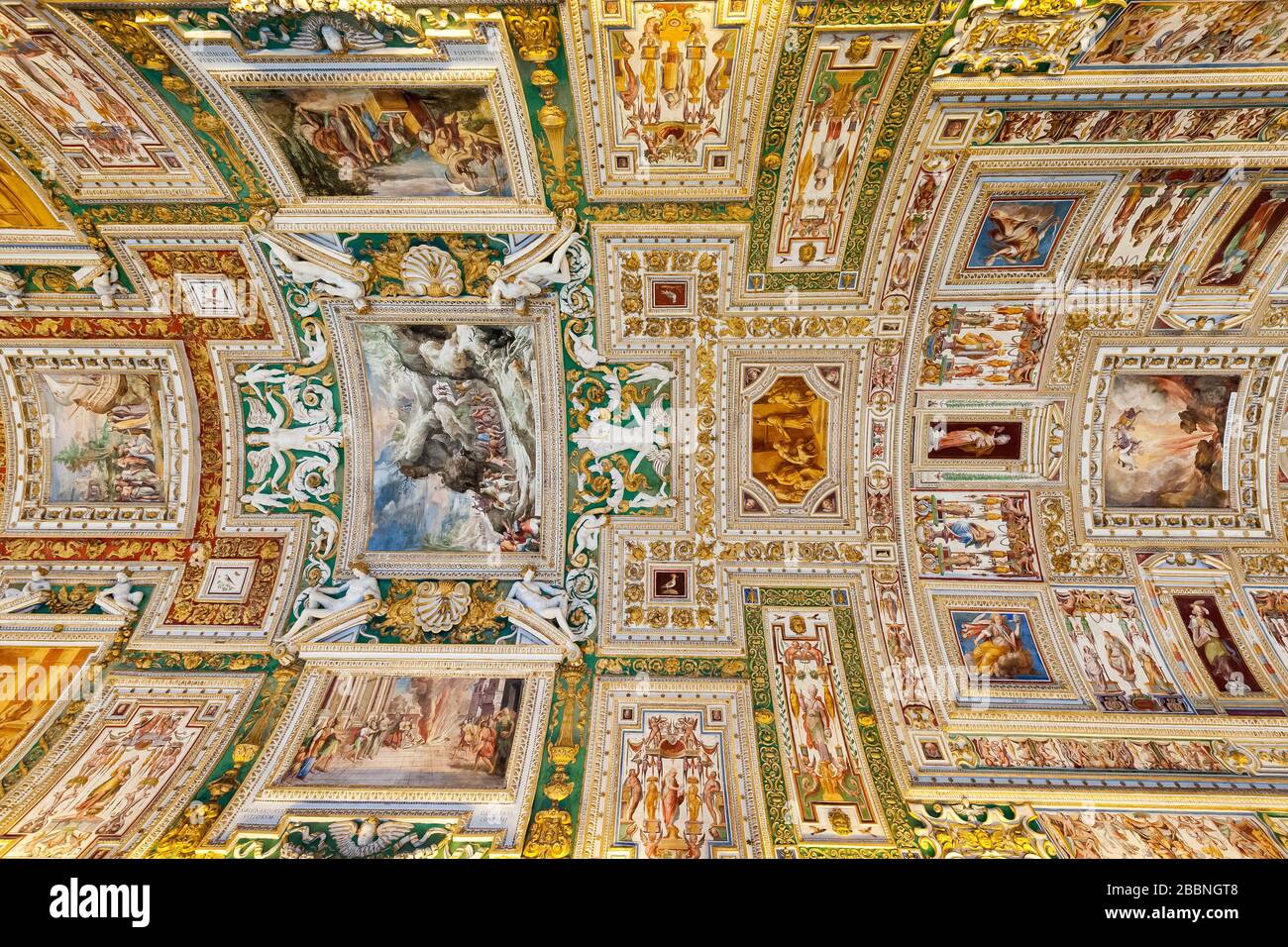 October 6, 2018.Gallery of geographical maps in the Vatican Museum ...