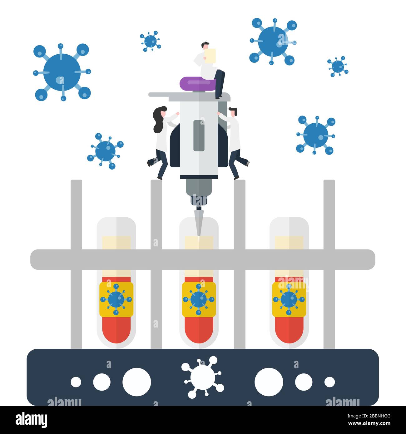 Lab technician equipment Stock Vector Images - Alamy