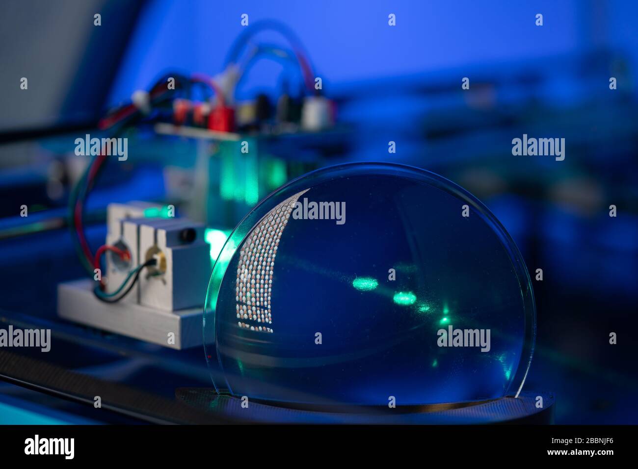 Laser development system in optical laboratory. Study of lasers the ...