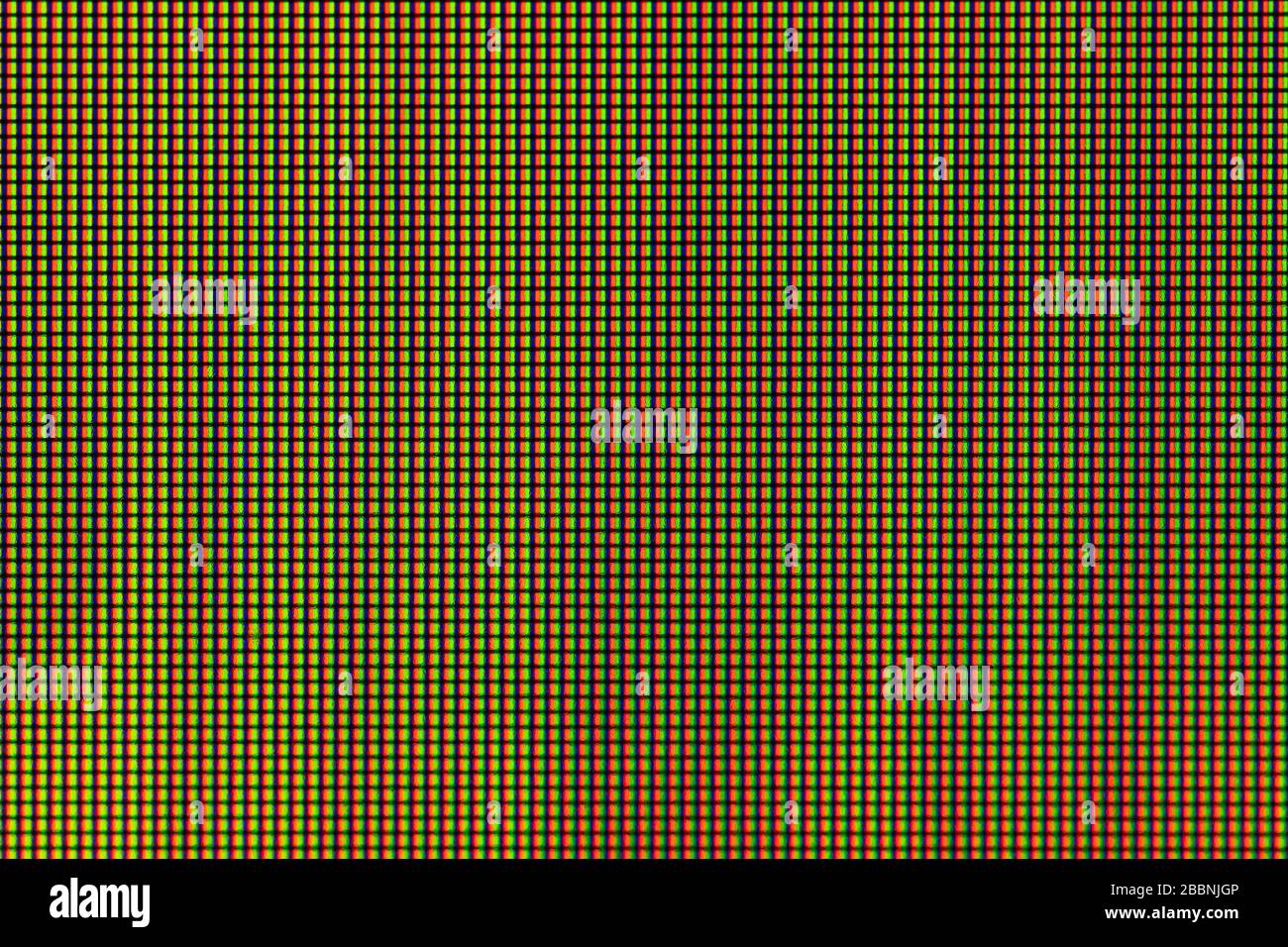 LED lights from LED computer monitor screen display panel for graphic ...