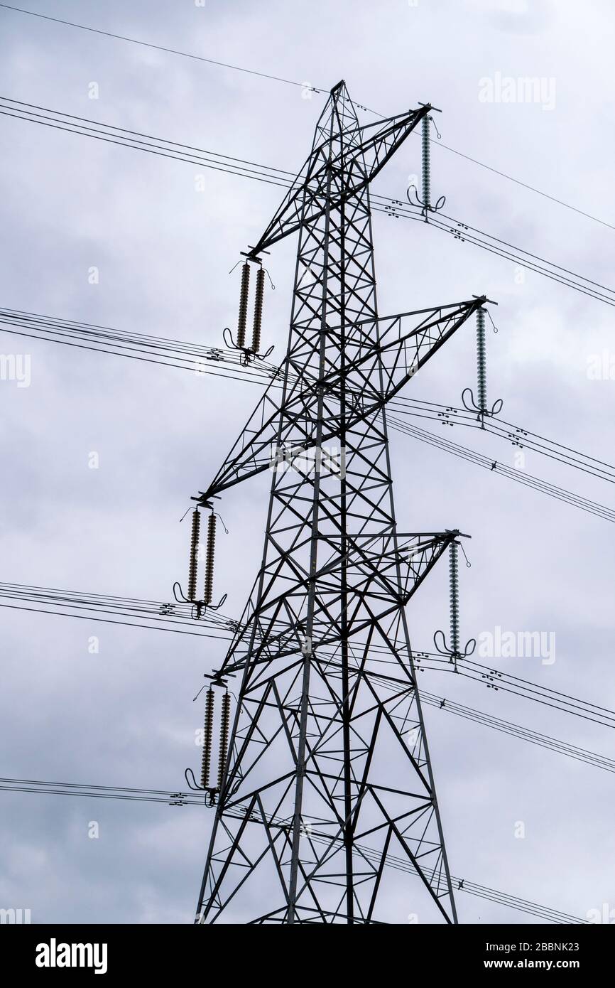 Metal pylons hi-res stock photography and images - Alamy