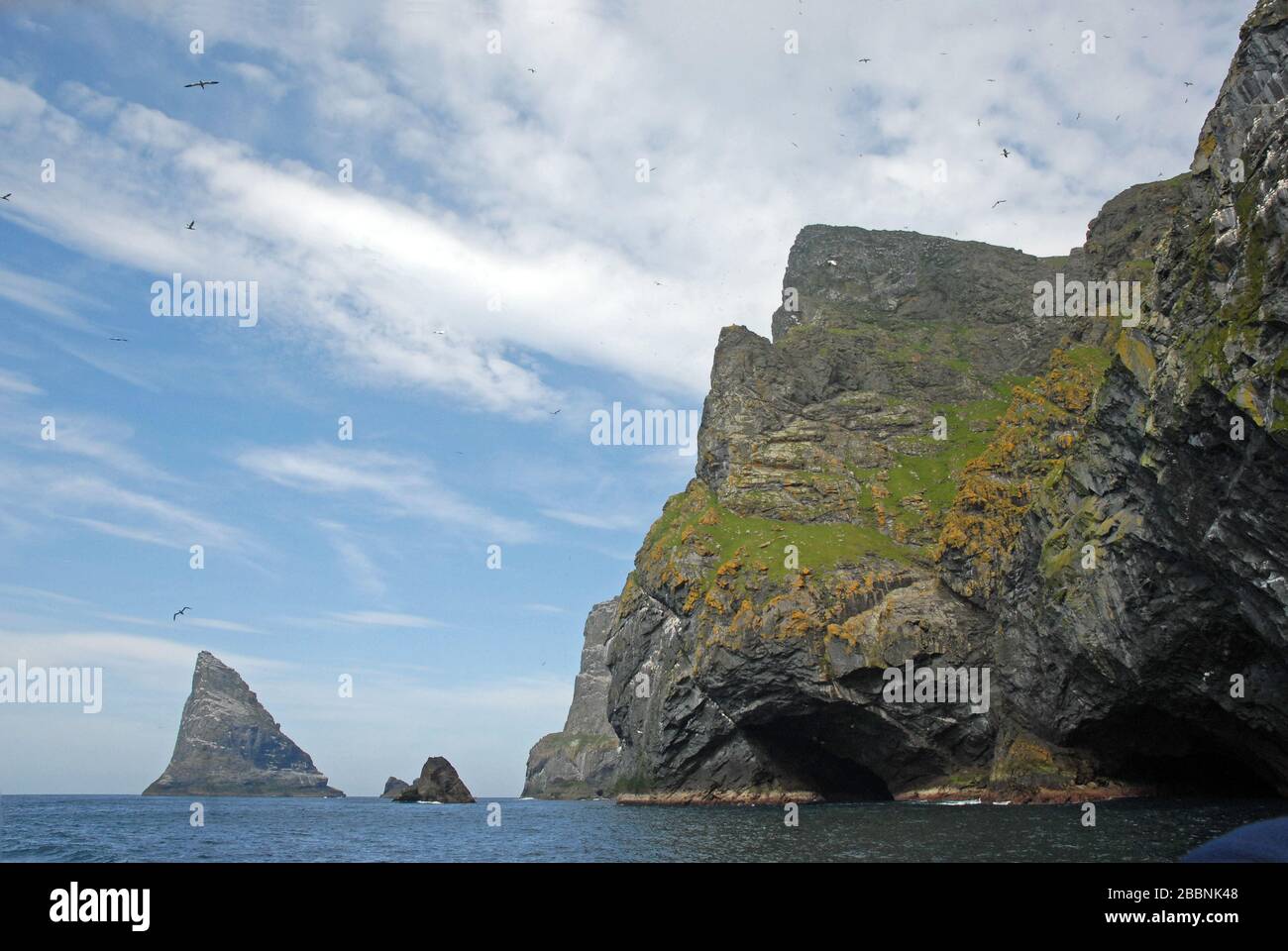 BORERAY and STAC AN ARMIN, ST KILDA, OUTER HEBRIDES, SCOTLAND Stock ...
