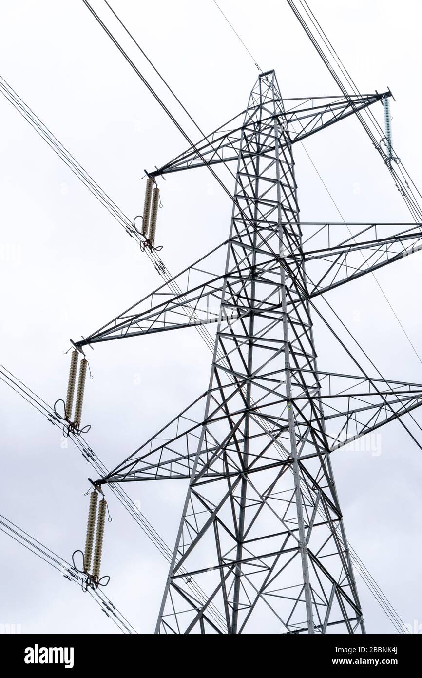 Metal pylons hi-res stock photography and images - Alamy